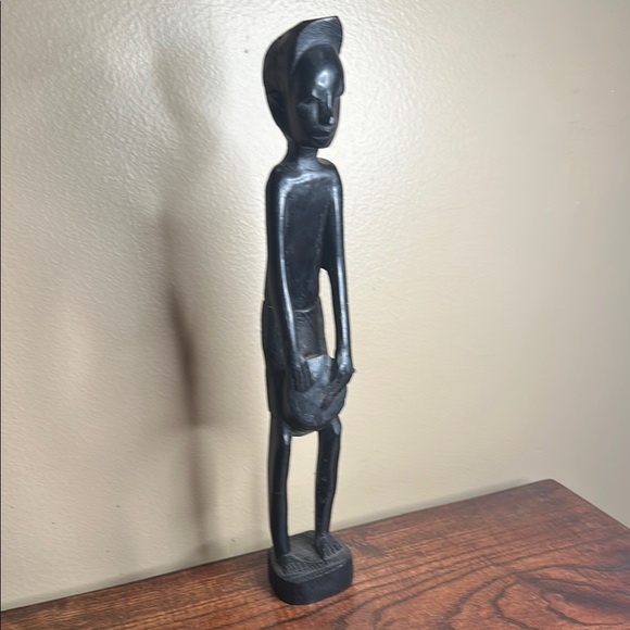 Art | Vintage Handcarved Black Ebony African Drummer Boy Statue | Poshmark